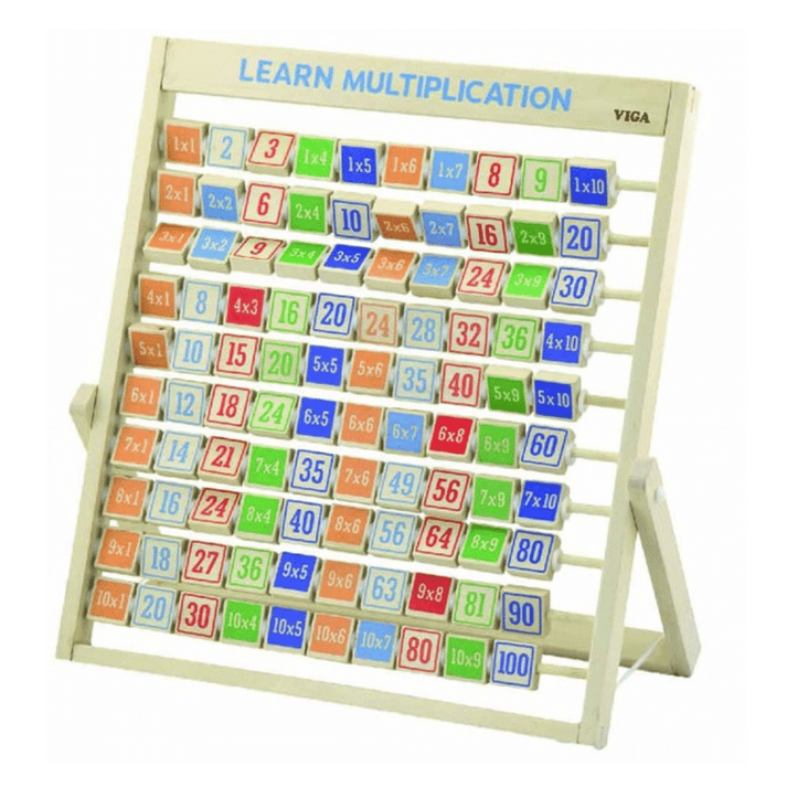 Viga Wooden Learn Multiplication Frame – Hands-On Math Toy for Kids ...